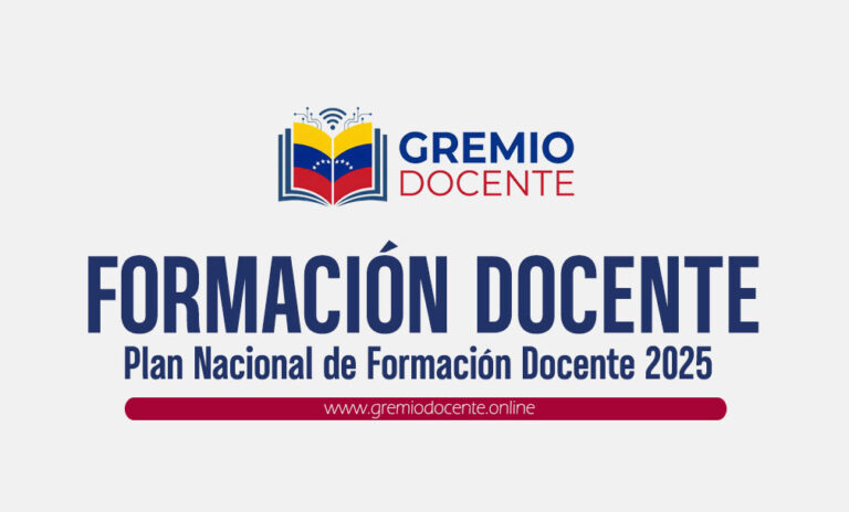 Plan Nacional de Formación Docente 2026 Registro - Gremio Docente